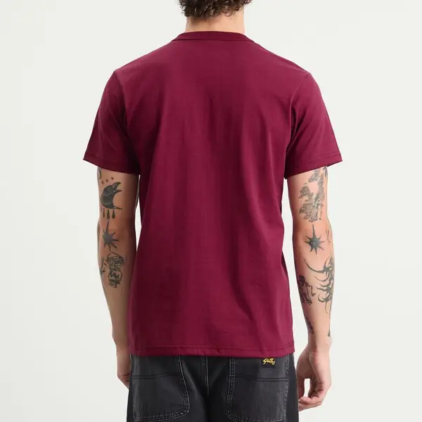 RANDY'S GARMENTS Randy’s Garments  Logo Pocket T-shirt - Maroon