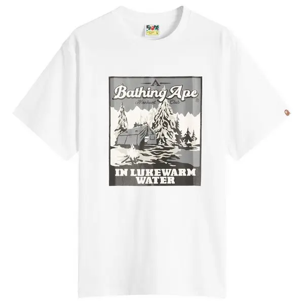 A BATHING APE Base Camp T-shirt - White