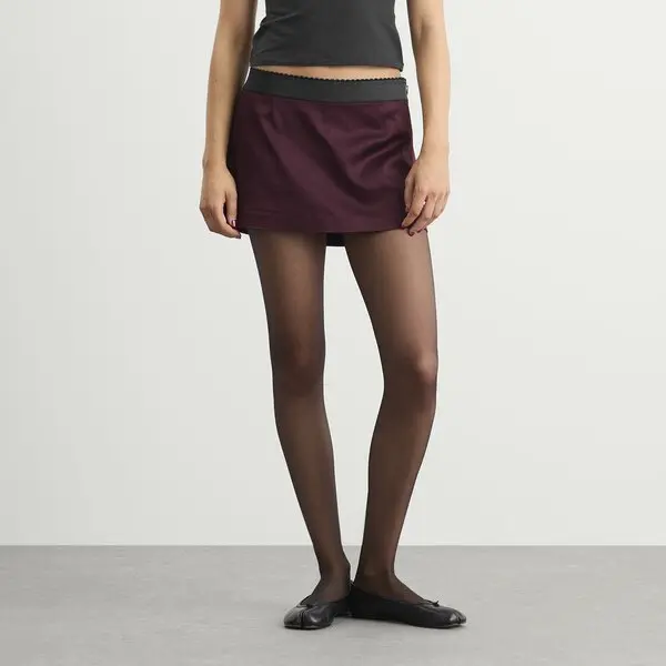 SKIMS Stretch Satin Mini Skirt