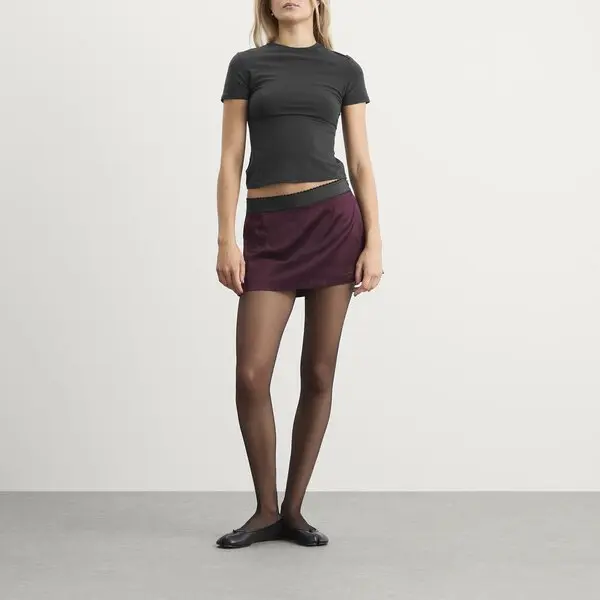 SKIMS Stretch Satin Mini Skirt