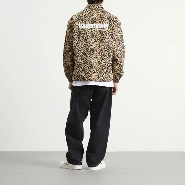 A BATHING APE Wild Leopard Coach Jacket