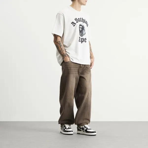 A BATHING APE Gothic College T-shirt