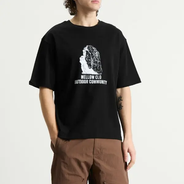 MELLOW CLO Slab T-shirt - Black
