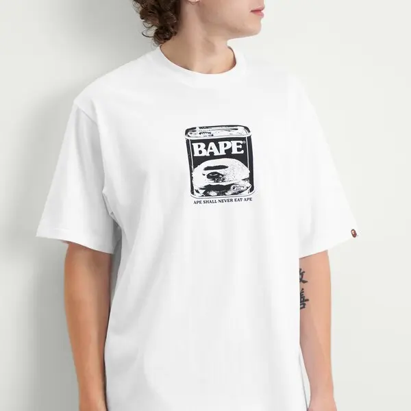 A BATHING APE Can Food T-shirt
