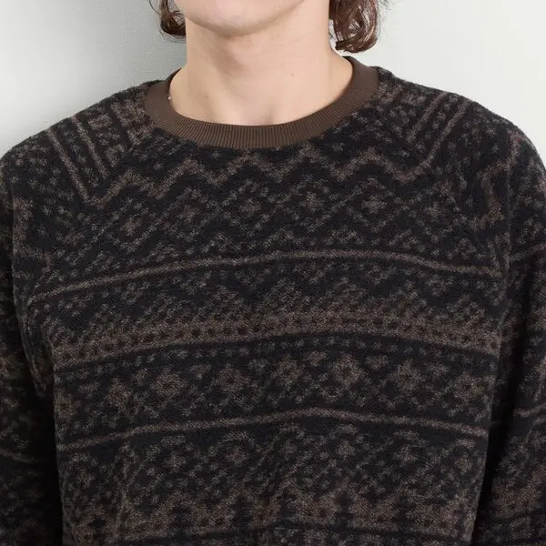 KESTIN Junction Knitted Fairisle Sweatshirt
