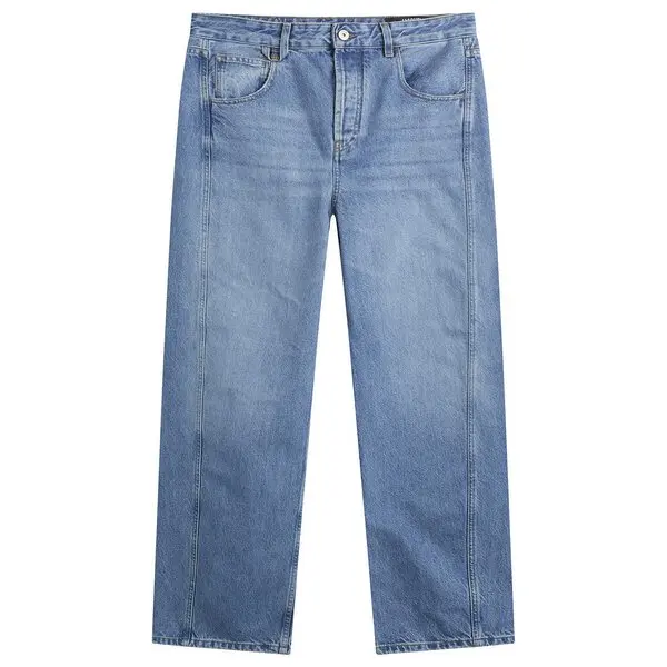 Jacquemus Blue Wash Denim Jeans - Blue/tabac