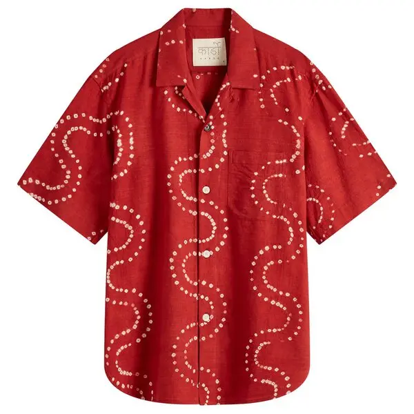KARDO Ronen Natural Dyed Vacation Shirt - Red