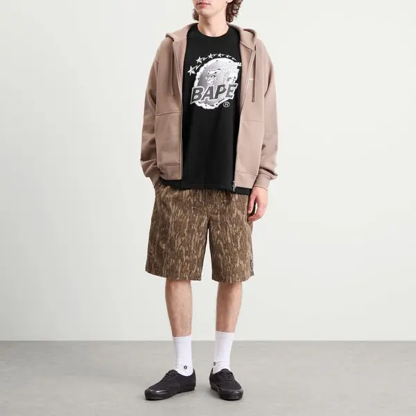 A BATHING APE Metal Ape Head T-shirt - Black