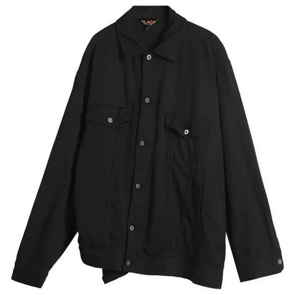 Comme Des Garçons Asymetric Denim Jacket - Black