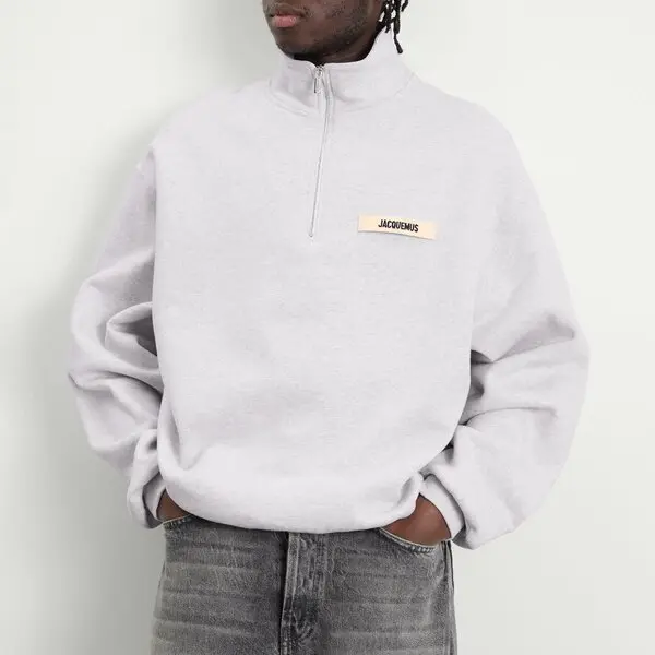 Jacquemus Grosgrain Zip Sweatshirt
