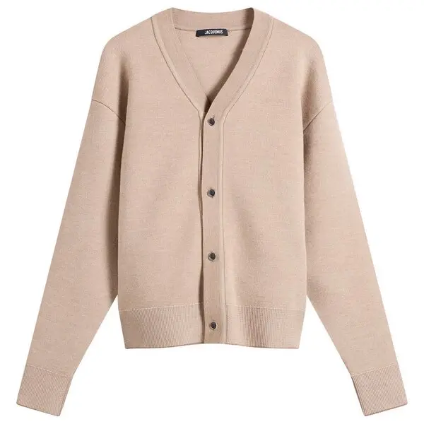 Jacquemus Merino Wool Cardigan - Multi-beige
