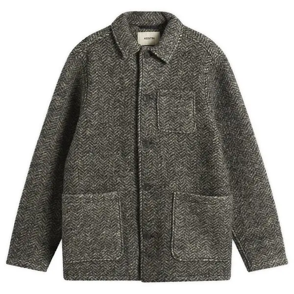 KESTIN Ormiston Jacket - Moss Herringbone Wool