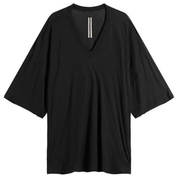 Rick Owens V Neck Tommy T-shirt - Black