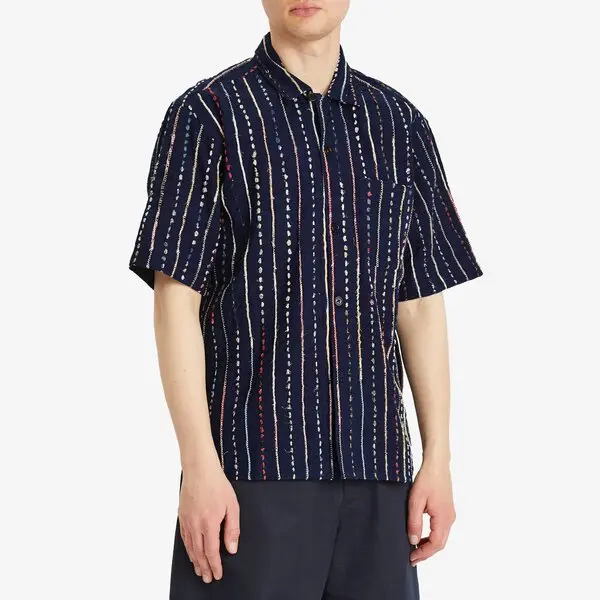KARDO Ronen Embroidered Stripe Vacation Shirt