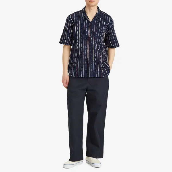 KARDO Ronen Embroidered Stripe Vacation Shirt