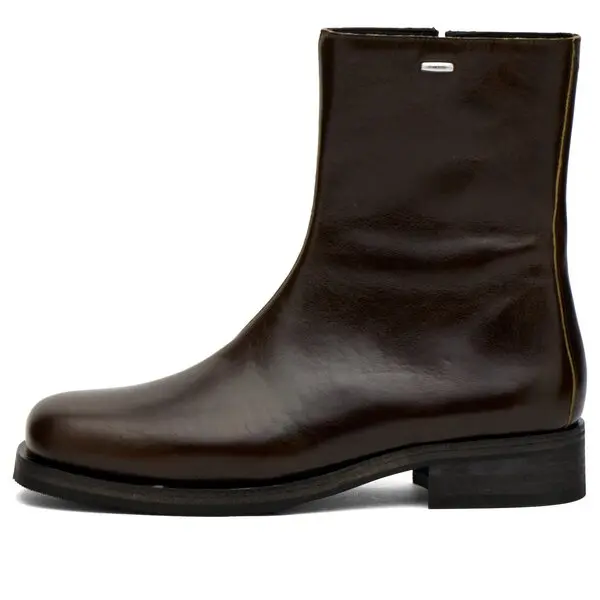 Our Legacy Leather Camion Boot - Deep Olive