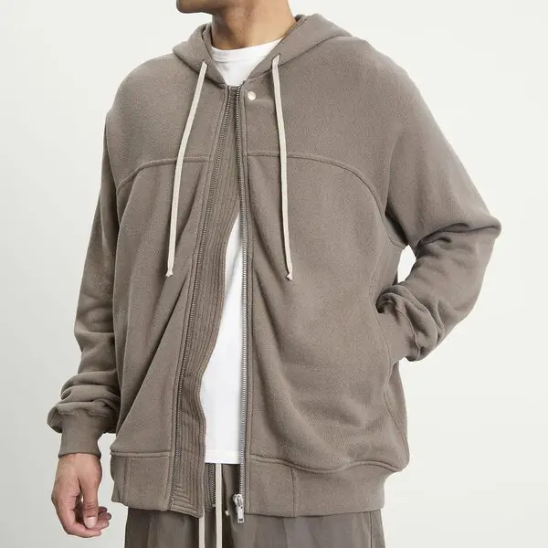 Rick Owens Slouchy Zip Hoodie