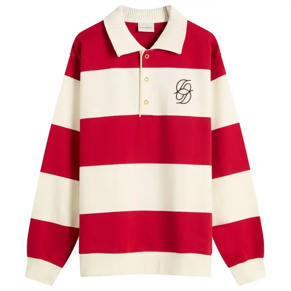 Drole De Monsieur Stripes Polo Shirt - Red