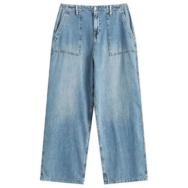 Good American Lite Linen Denim Pants - Indigo