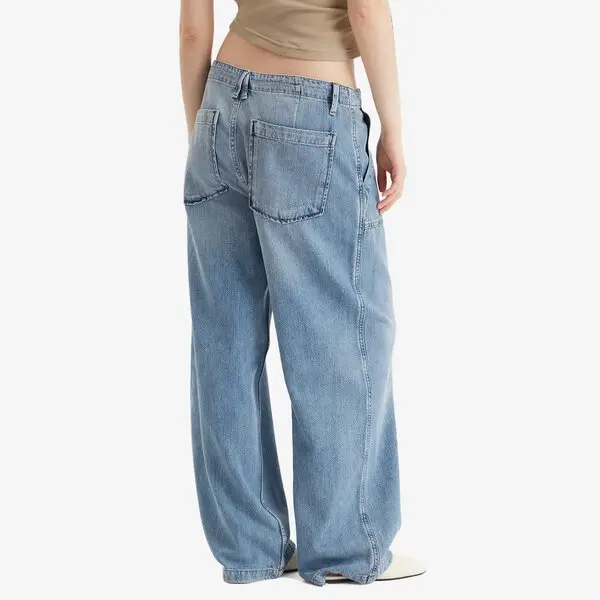 Good American Lite Linen Denim Pants - Indigo