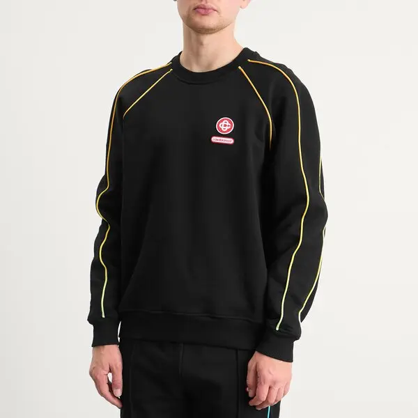 Casablanca Loopback Gradient Piping Raglan Sweatshirt