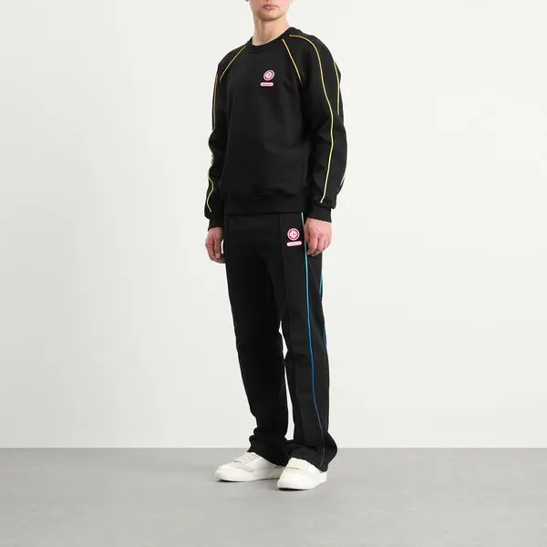 Casablanca Loopback Gradient Piping Raglan Sweatshirt