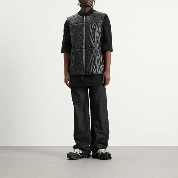 Rick Owens X Moncler Geocamo Flight Leather Vest
