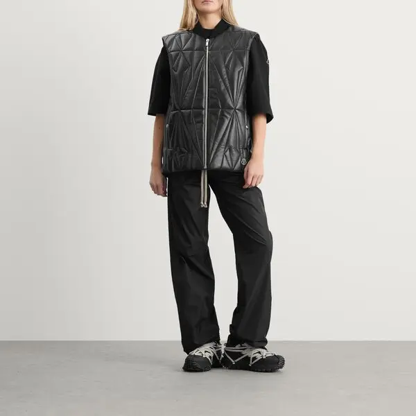 Rick Owens X Moncler Geocamo Flight Leather Vest