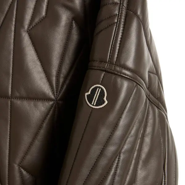 Rick Owens X Moncler Geocamo Quilted Leather Jacket