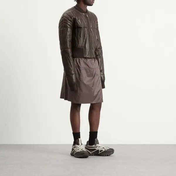 Rick Owens X Moncler Geocamo Quilted Leather Jacket