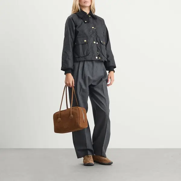 Barbour Cropped Beadnell Wax Jacket