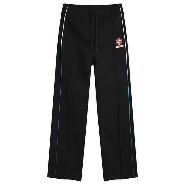 Casablanca Loopback Gradient Piping Open Hem Jogger - Black