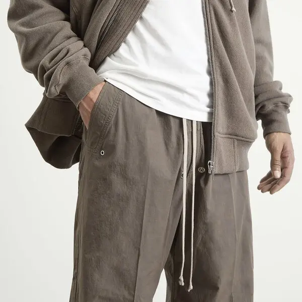 Rick Owens Geth Belas Wide Leg Trousers - Dust