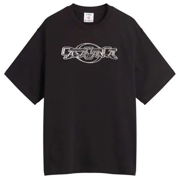 Casablanca Jersey 3d Oversized T-shirt - Black