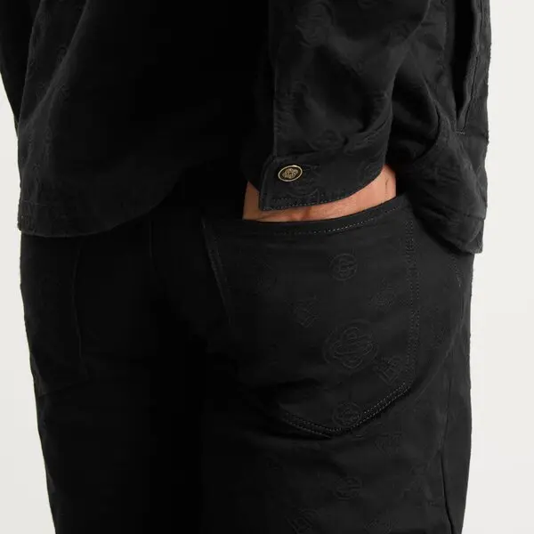 Casablanca Monogram Denim Straight Leg Jeans