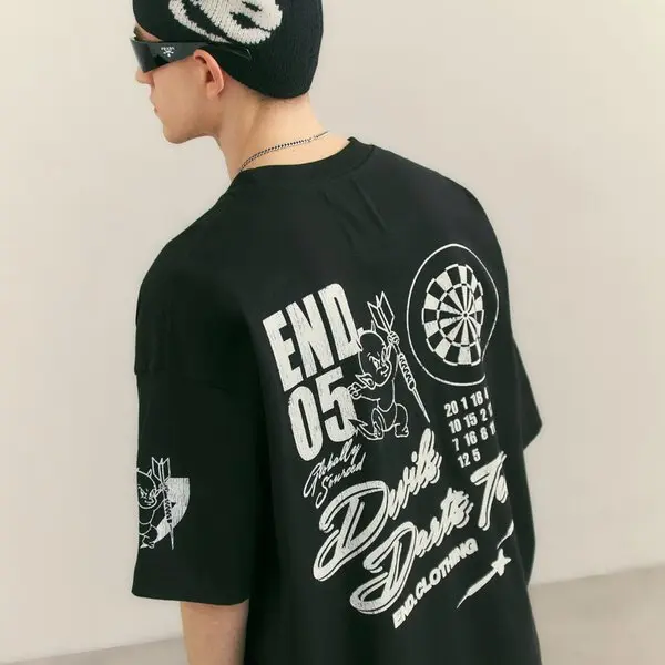 END. Devils Darts Team T-shirt In | Size: | 100% Cotton | End Clothing - Black