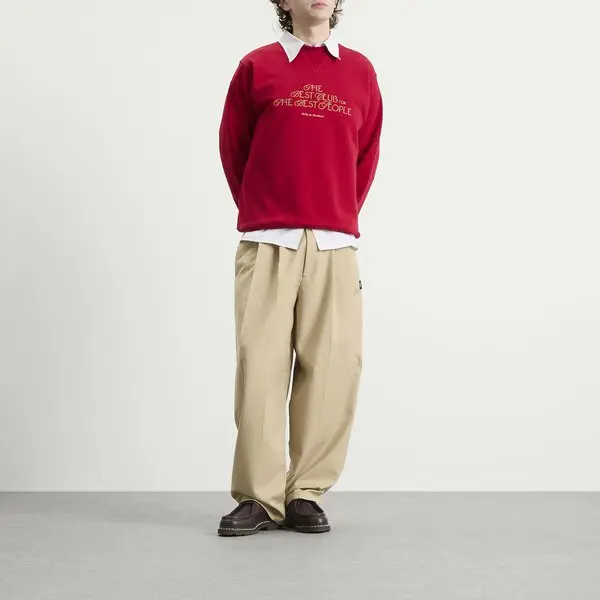 Drole De Monsieur The Best Club Script Logo Sweatshirt