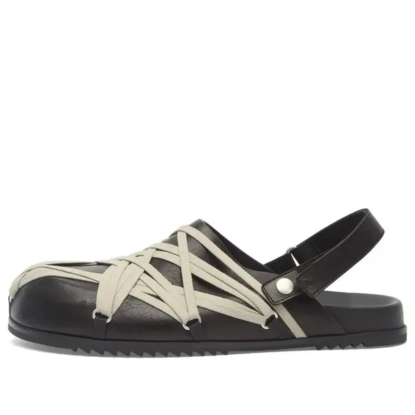 Rick Owens Megalace Slip On Mule - Black