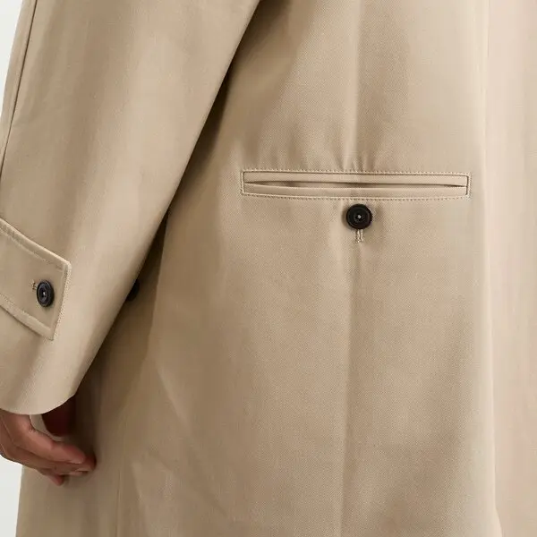 SAGE NATION Westminster Raglan Sleeve Overcoat - Beige