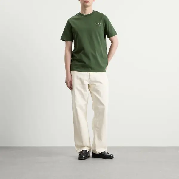 A.p.c. Rue Madame" Logo T-shirt - T Fonce/blanc