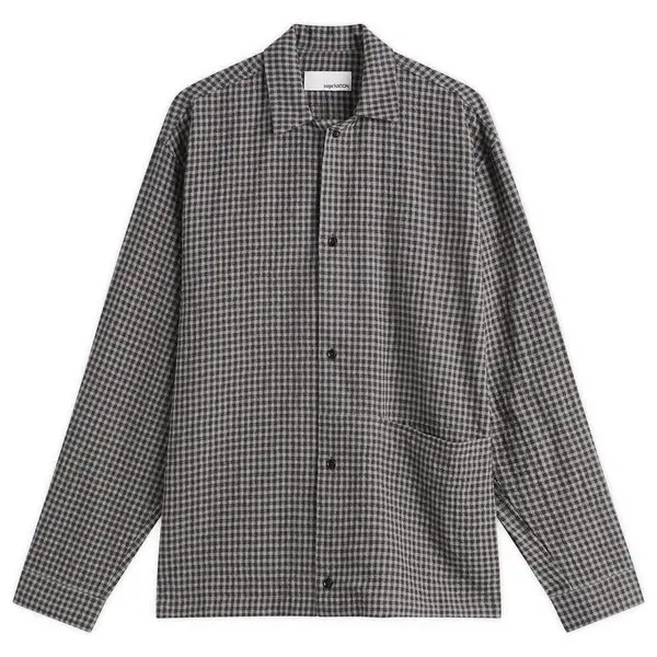 SAGE NATION Siesta Boxy Shirt - Mint Gingham Check