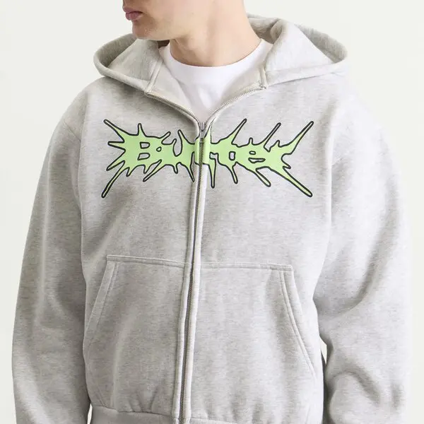 BUTTER GOODS Nail Logo Zip Hoodie