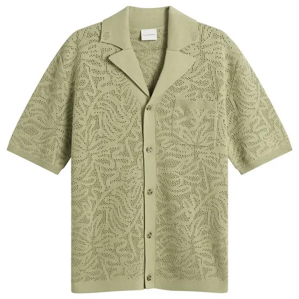 Drole De Monsieur Lace Knitted Shirt - Kaki