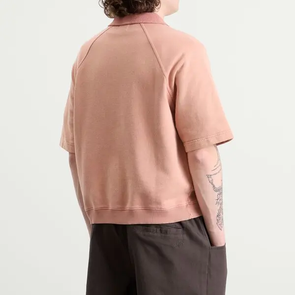 BOUND Snow Wash Jersey Half Zip Polo