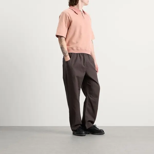 BOUND Snow Wash Jersey Half Zip Polo