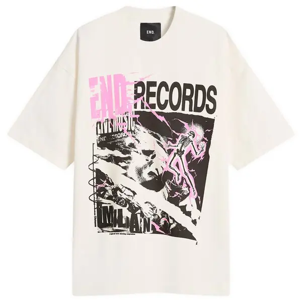 END. Records T-shirt - Ecru
