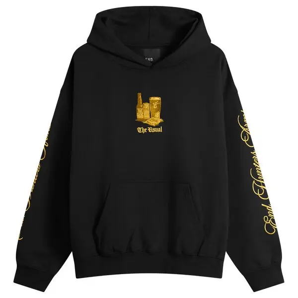 END. The Usual Hoodie - Black