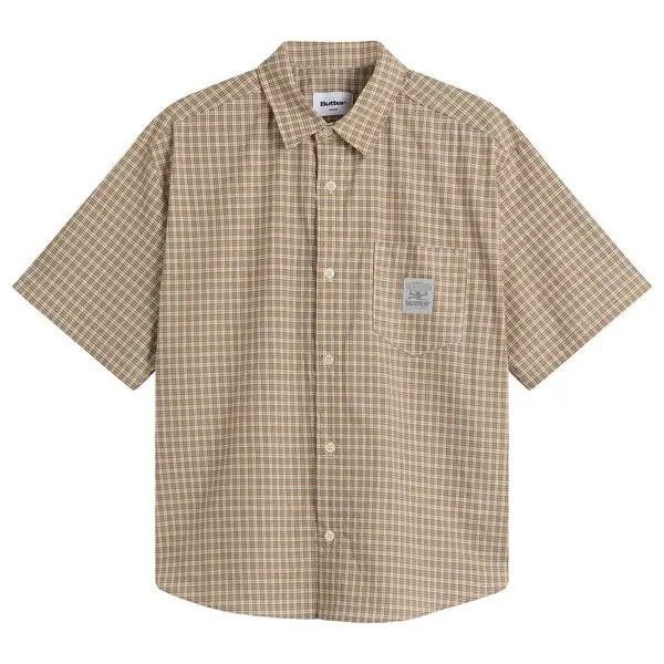 BUTTER GOODS Equipment Shirt In | Size: | Cotton/polyester | End Clothing - Tan/mustard