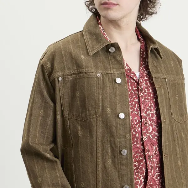 Drole De Monsieur Monogram Denim Jacket