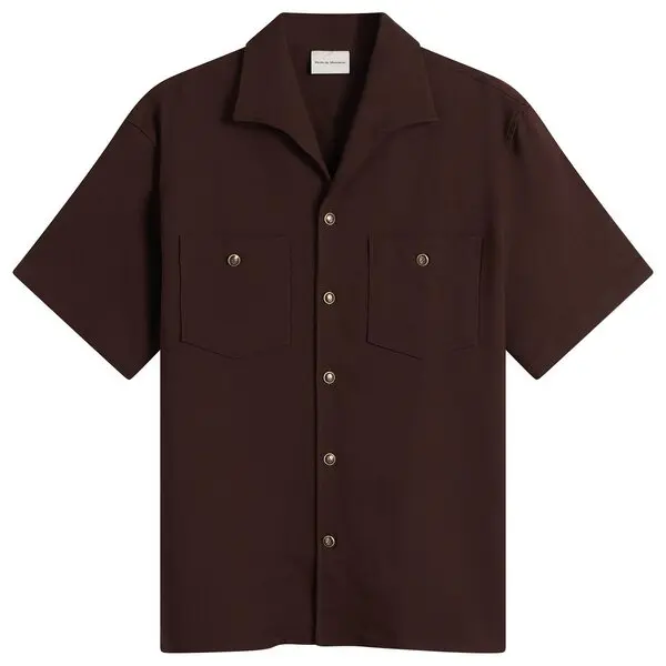 Drole De Monsieur Viscose Pocket Shirt - Brown